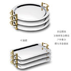 High quality stainless steel Cake tray/display plate tray/Buffet salad plate/Cold dish