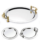 Stainless steel Cake tray/display plate tray/Buffet salad plate/Cold dish for party