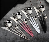 Elegant Stainless Steel Cutlery Flatware Set Dinnerware Knife Fork Spoon Colorful