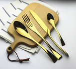 NEWTO KAYA Gold Flatware/Colorful Cutlery/Dinnerware/Silverware with Gold Color